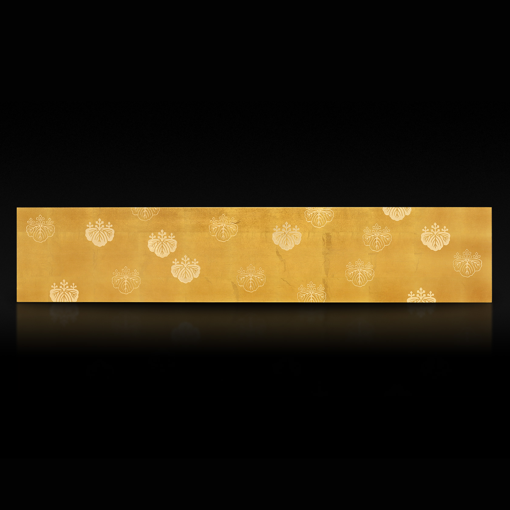 Kiri, Gold leaf Art Panel - Kin Byobu, Japanese Golden Folding Screen ...
